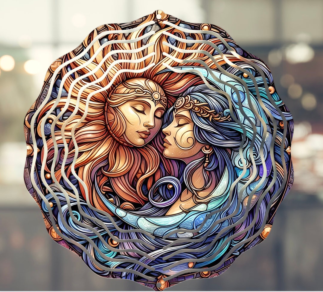 SUN MOON WIND Spinner Sublimation File for Download 300 Dpi for Use on ...