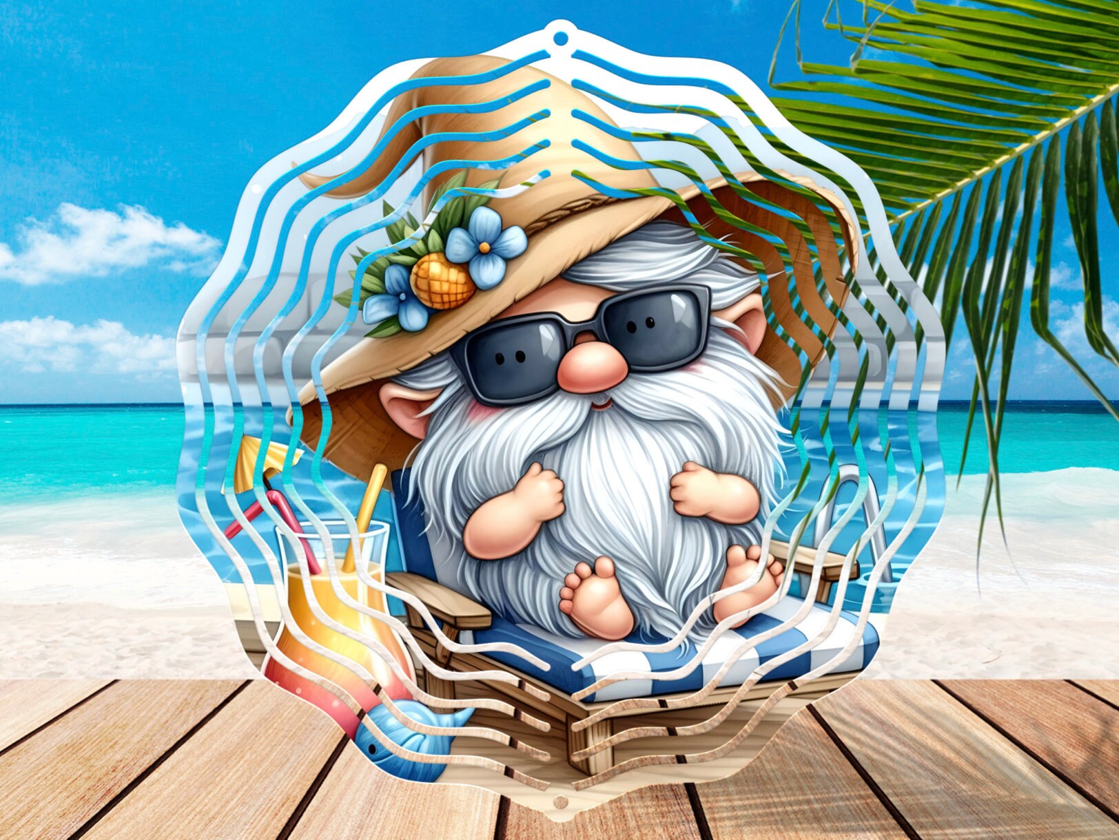 POOL GNOME WIND Spinner Sublimation 300 Png - Etsy