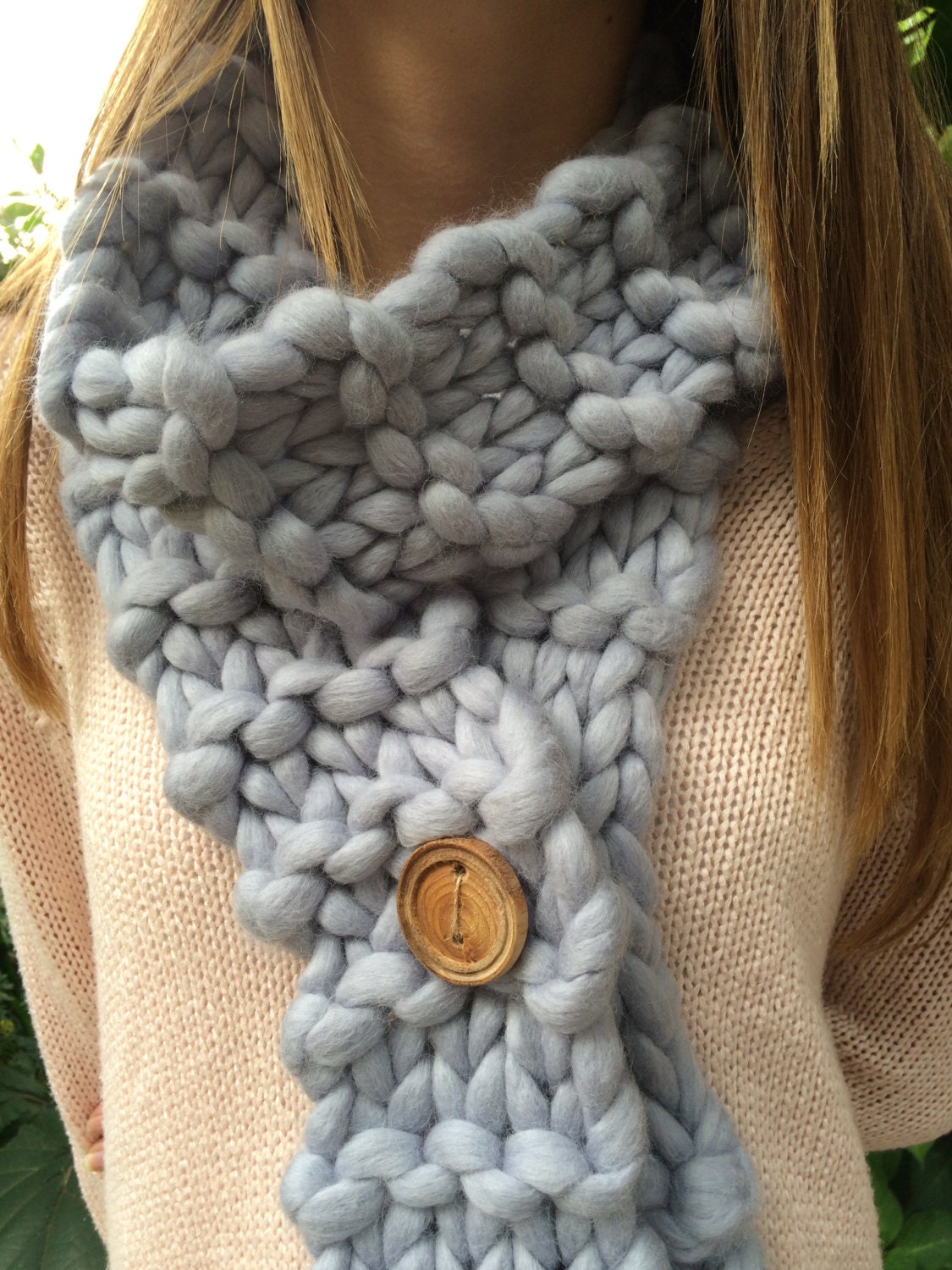 Long wrap around Crossover adjustable Scarf with handmade | Etsy