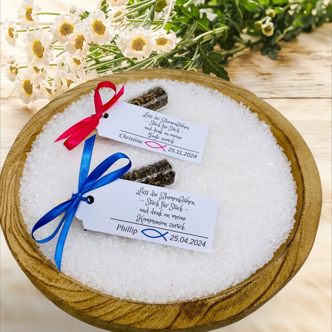Personalized Ship Jars With Flower Seeds, Lovingly Decorated and ...