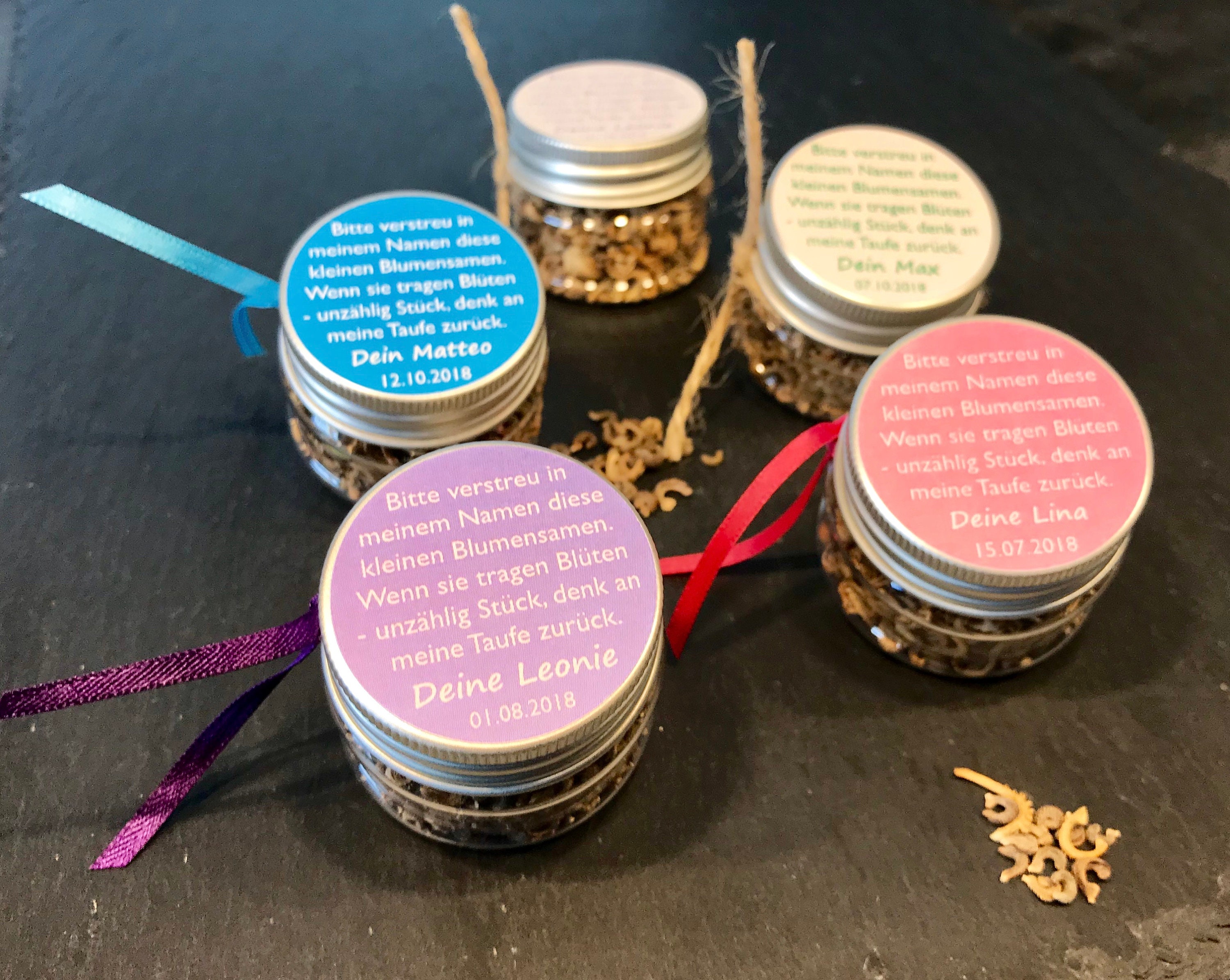 10 Gastgeschenke mit Blumensamen für Taufe Geburtstag | Etsy 10 Gastgeschenke mit Blumensamen für Taufe Geburtstag | Etsy