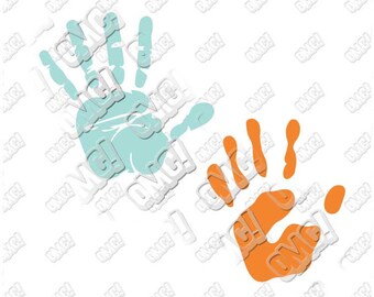 Handprint svg | Etsy