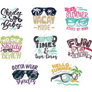 Beach Sunglasses SVG Summer Family Vacation Svg Dxf Eps Jpeg Png Format ...
