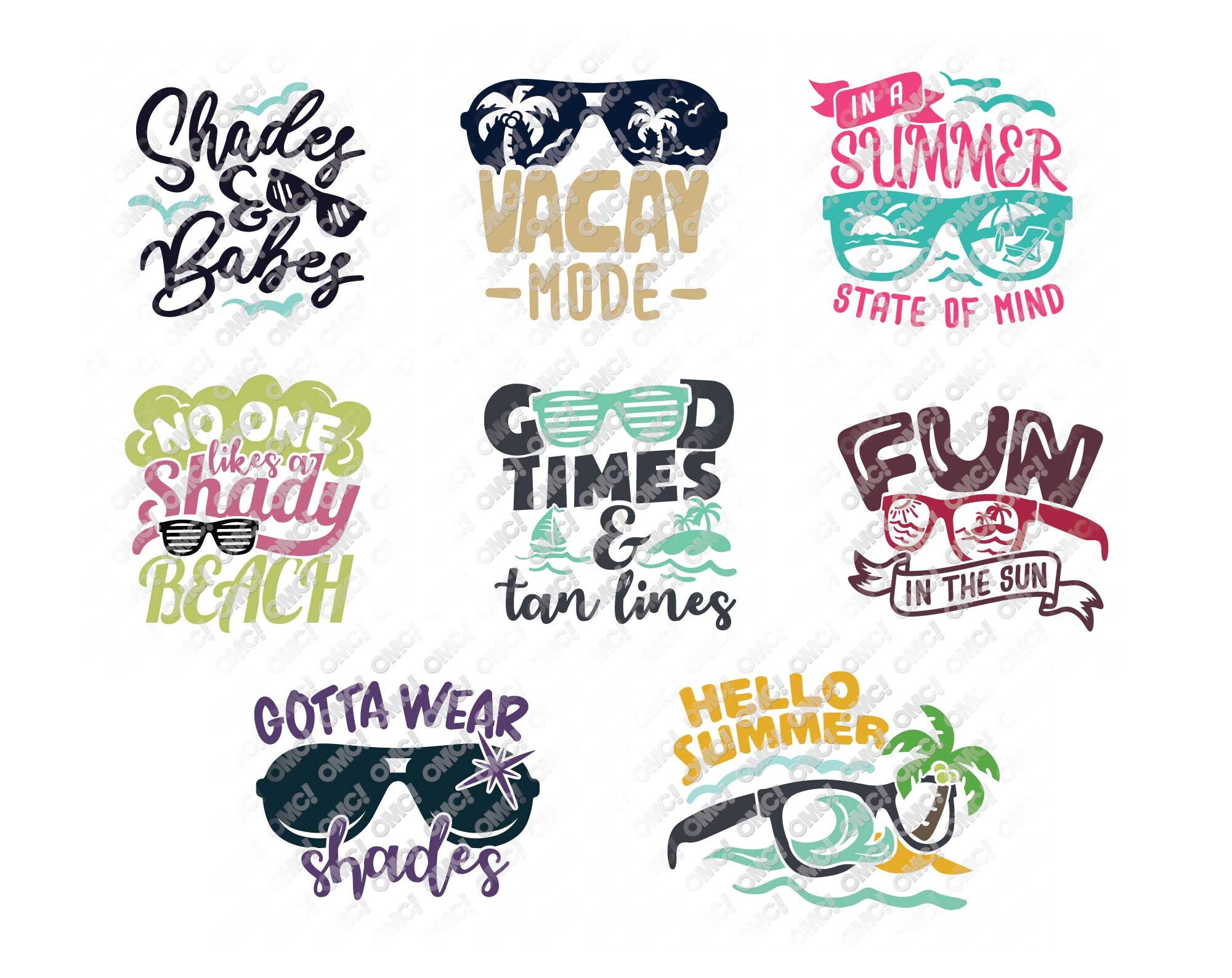 Beach Sunglasses SVG Summer Family Vacation Svg Dxf Eps Jpeg - Etsy