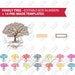 Family Tree Templates (editable Name Box Numbers) Svg Dxf Eps Jpeg ...
