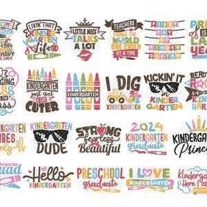 Kindergarten SVG Bundle Svg Dxf Eps Jpeg Png Format Layered Cutting ...
