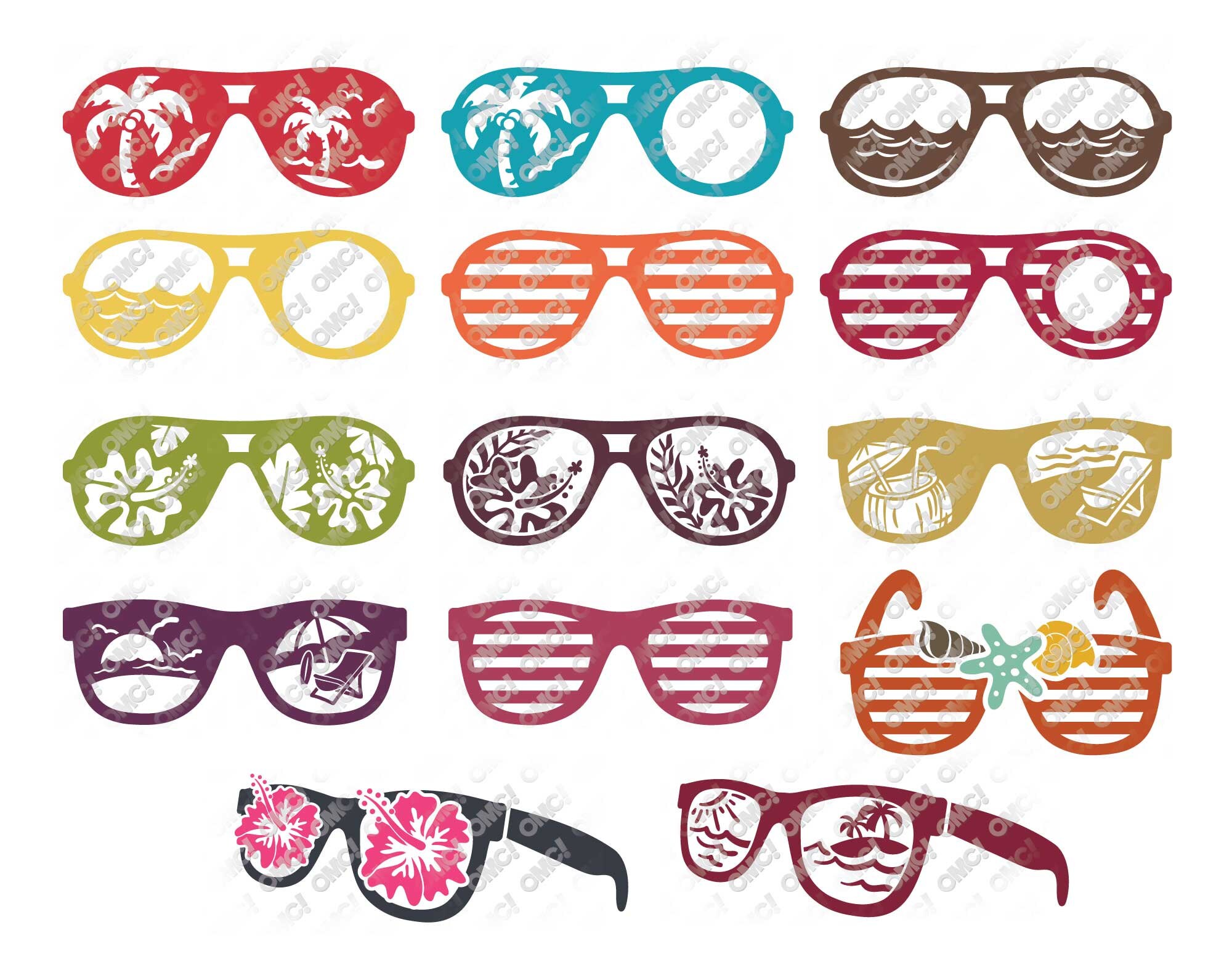 Beach Sunglasses SVG Summer Family Vacation Svg Dxf Eps Jpeg - Etsy