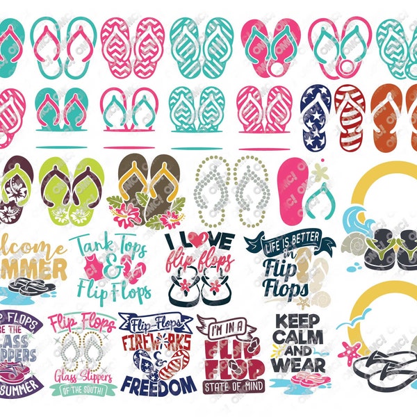 Flip Flop Svg - Etsy