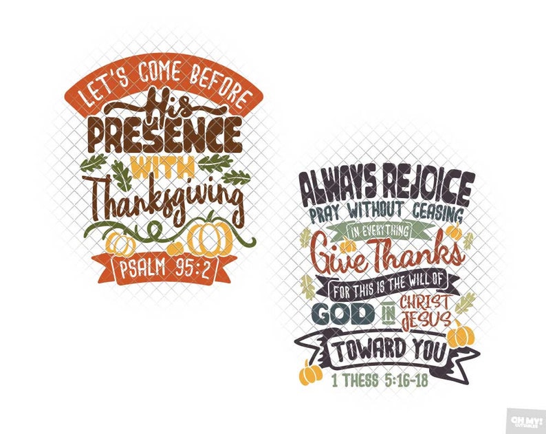 Thanksgiving Bible Verse SVG Scripture Christian Svg Dxf Eps Jpeg Png ...