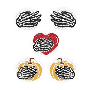 Skeleton Hand SVG Bundle Halloween Svg Dxf Eps Png Format Layered ...