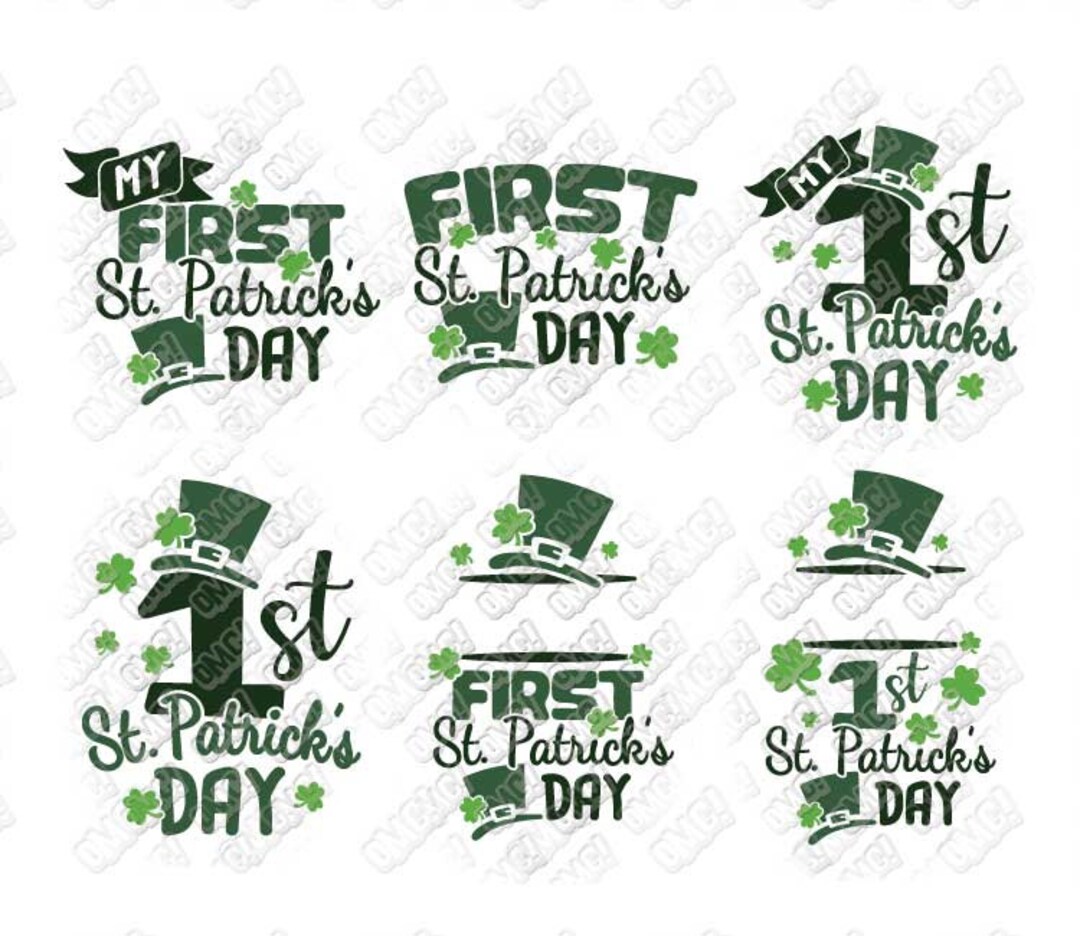 First St Patricks Day SVG My Baby's First St Paddys Day 1st Pattys Day ...