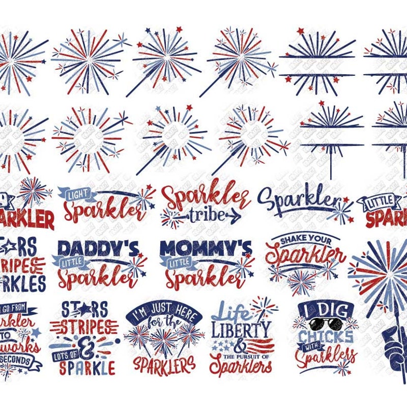 Sparkler Cards - Etsy