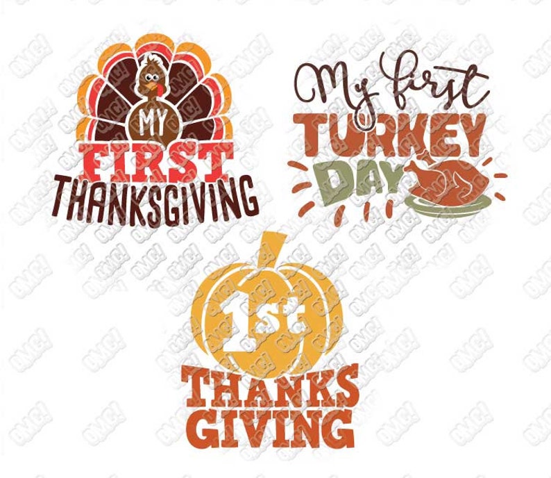 First Thanksgiving SVG Bundle My Baby's 1st Thanksgiving | Etsy