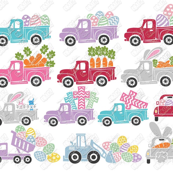 Easter Truck Svg - Etsy