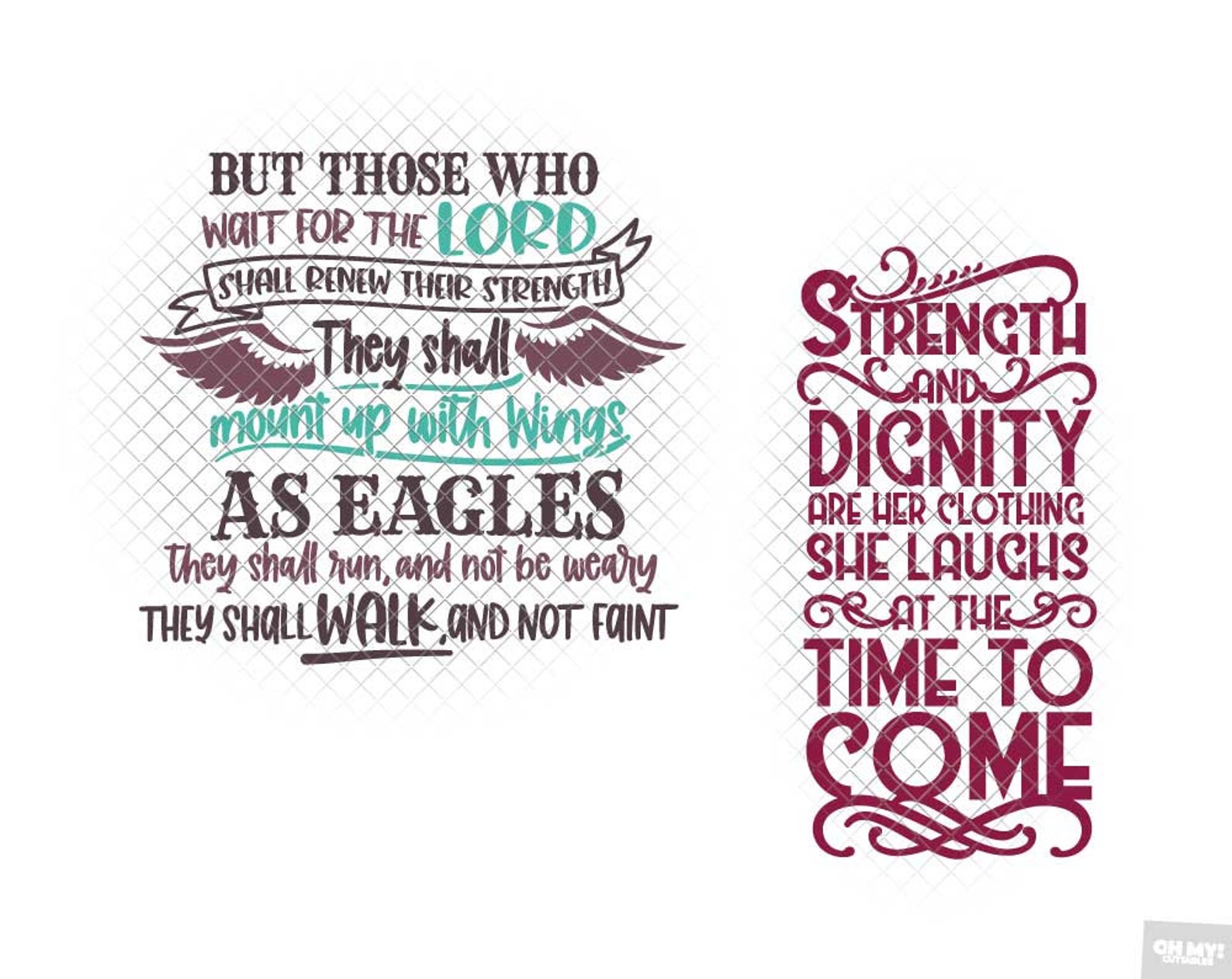 Bible Verse SVG Bundle Scripture Christian Quotes Inspirational Svg Dxf ...