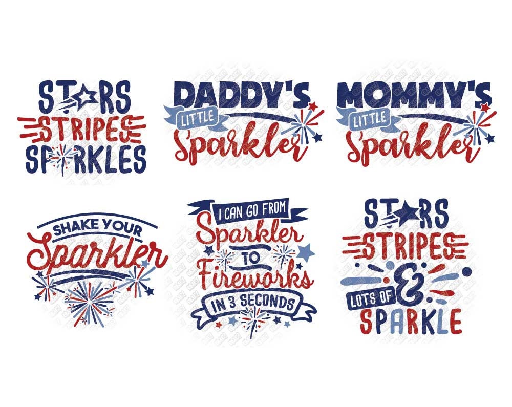 Sparkler SVG Bundle Monogram Quotes Svg Dxf Eps Jpeg Png | Etsy