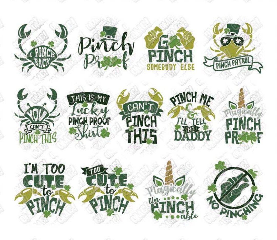 Pinch Proof SVG St Patricks Day Pinch Back Quotes Phrases Svg Dxf Eps ...