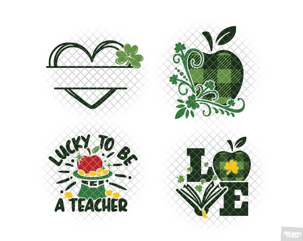 Teacher St Patricks Day Shirt SVG Funny Designs Svg Dxf Eps - Etsy