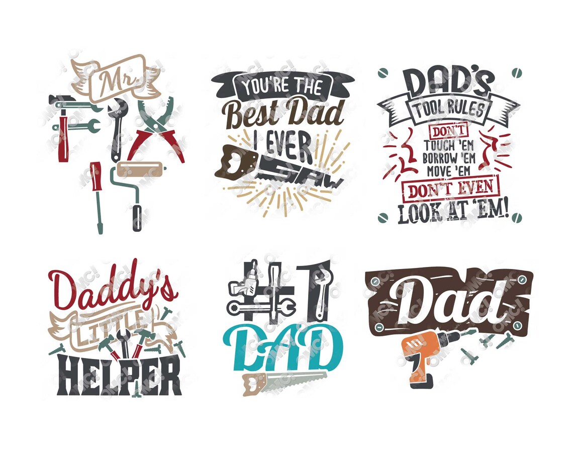 Dad Tool SVG Monogram Split Letter Toolbox Fathers Day Svg Dxf - Etsy