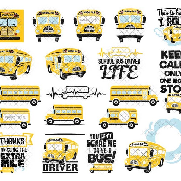 Bus Driver Svg - Etsy