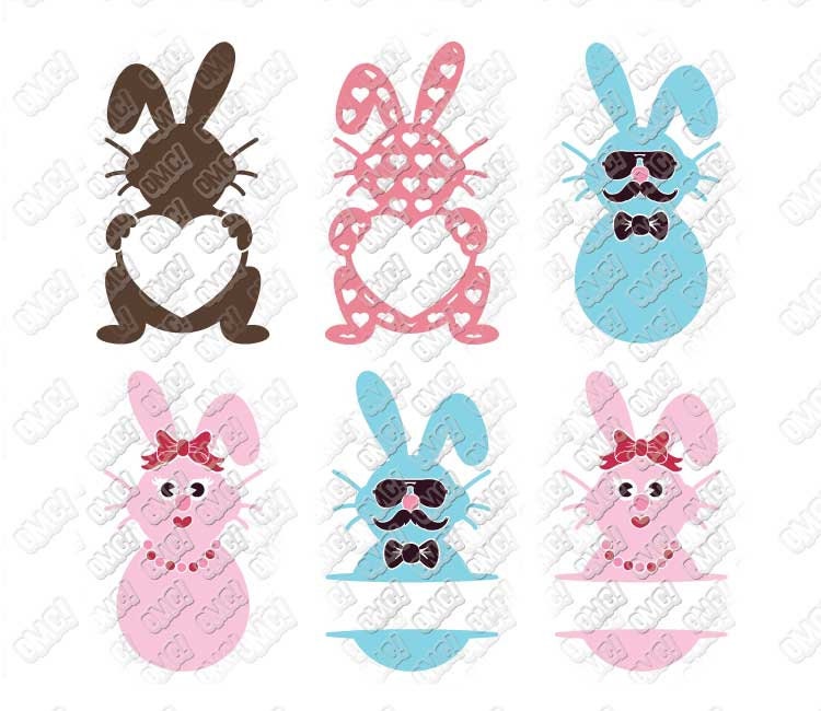 Easter Bunny SVG Bundle 2 Egg Bunny Wagon Truck Svg Dxf Eps | Etsy