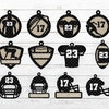Football Laces SVG Distressed Monogram Split Svg Dxf Eps Jpeg Png ...