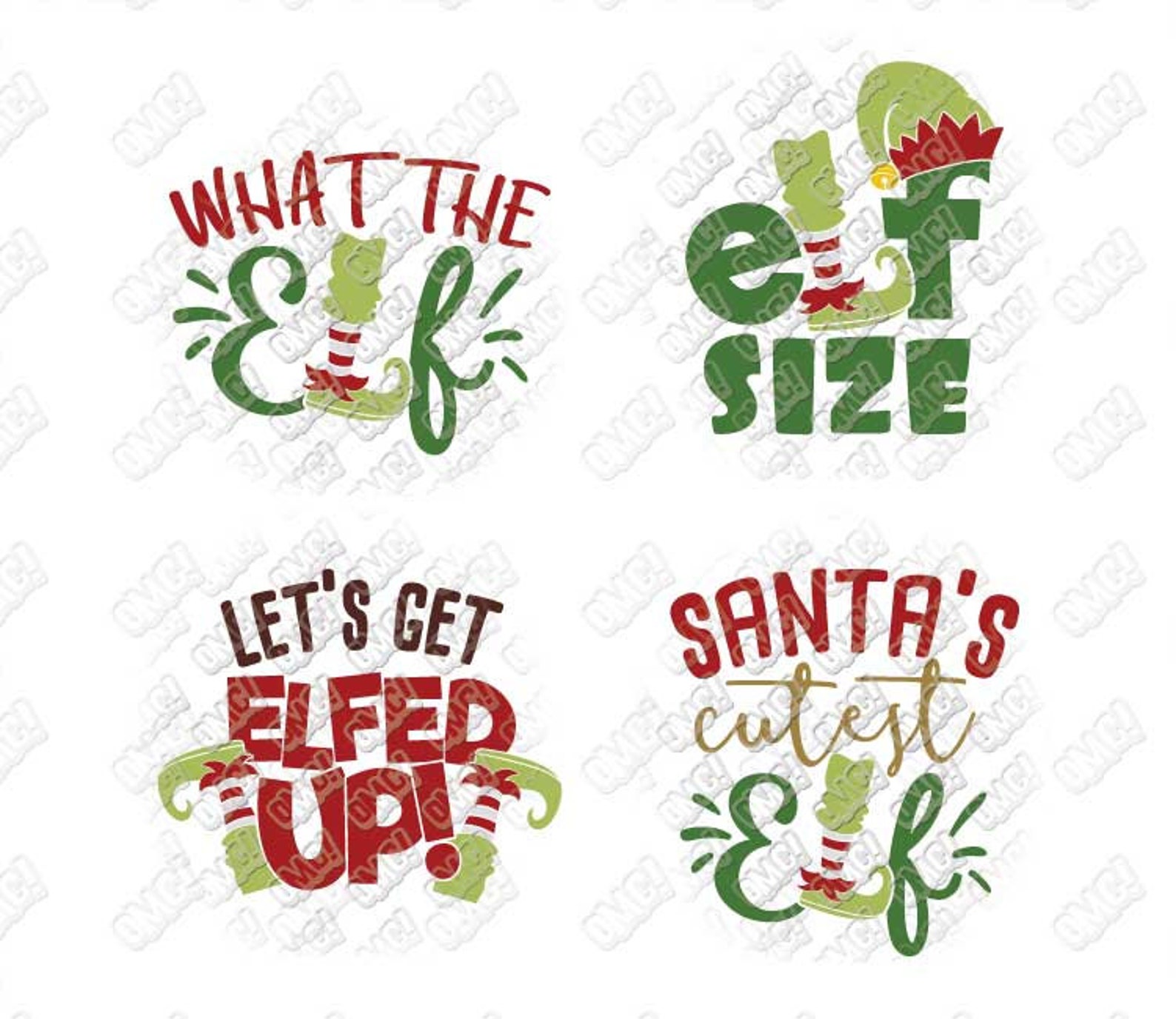 Elf SVG Bundle Monogram Quotes Sayings Svg Dxf Eps Jpeg Png - Etsy