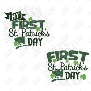 First St Patricks Day SVG My Baby's First St Paddys Day 1st Pattys Day ...