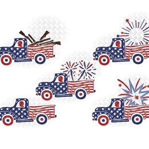 4th of July Truck SVG American Svg Dxf Eps Jpeg Png Format Layered ...
