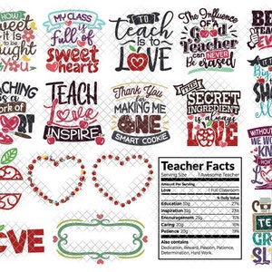 Teacher Valentine SVG Shirts Appreciation Love Svg Dxf Eps Jpeg Png ...