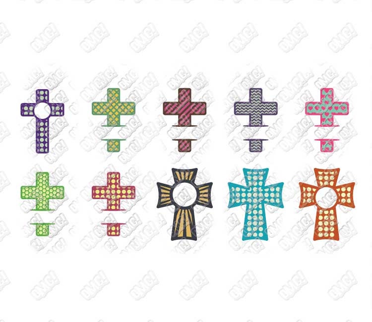 Cross SVG Monogram Bundle Christian Jesus Svg Dxf Eps Jpeg Png - Etsy