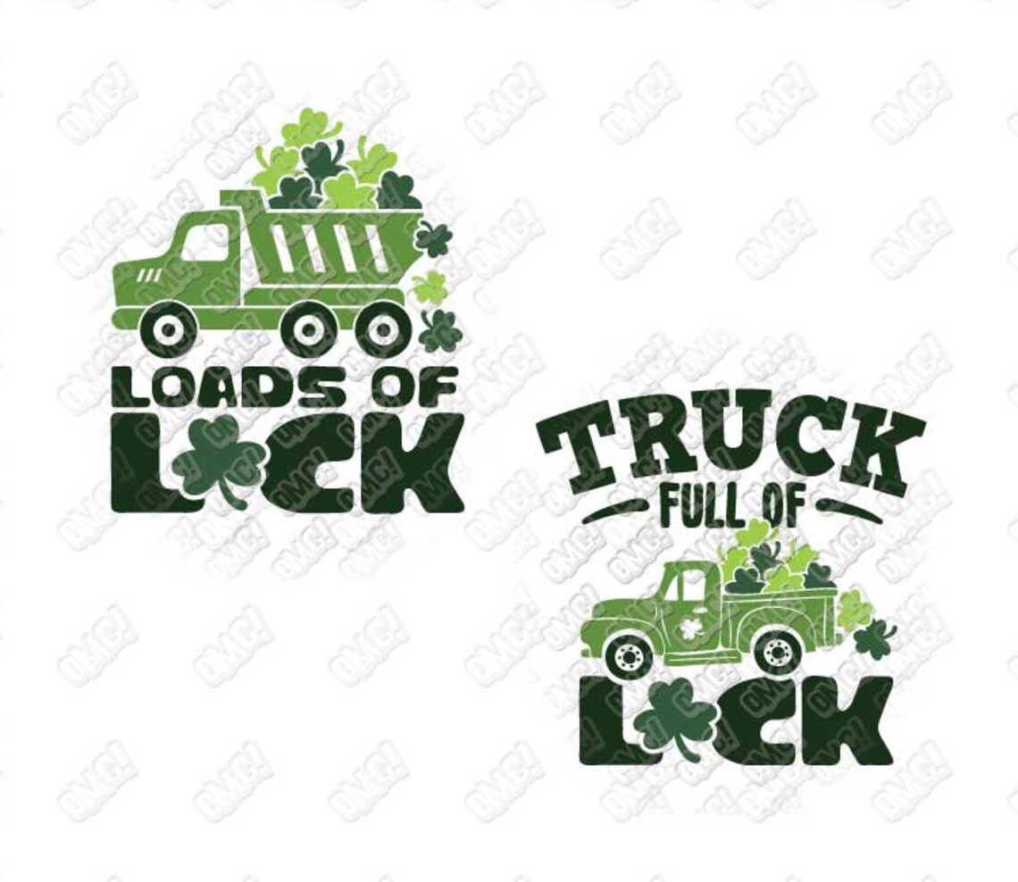 St Patricks Day Truck SVG Shamrock Svg Dxf Eps Jpeg Png Format - Etsy