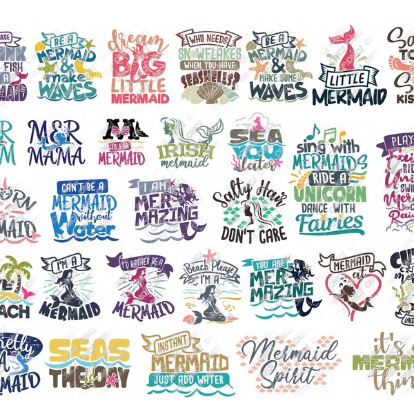 Mermaid Quote Svg - Etsy