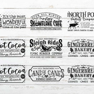 Farmhouse Christmas SVG Rustic Sign Decor Cut Files Svg Dxf Png Eps ...