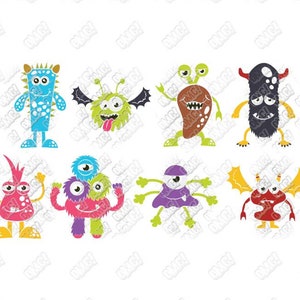 Monster SVG Bundle Halloween Cute Silly Baby Little Svg Dxf Eps Jpeg ...