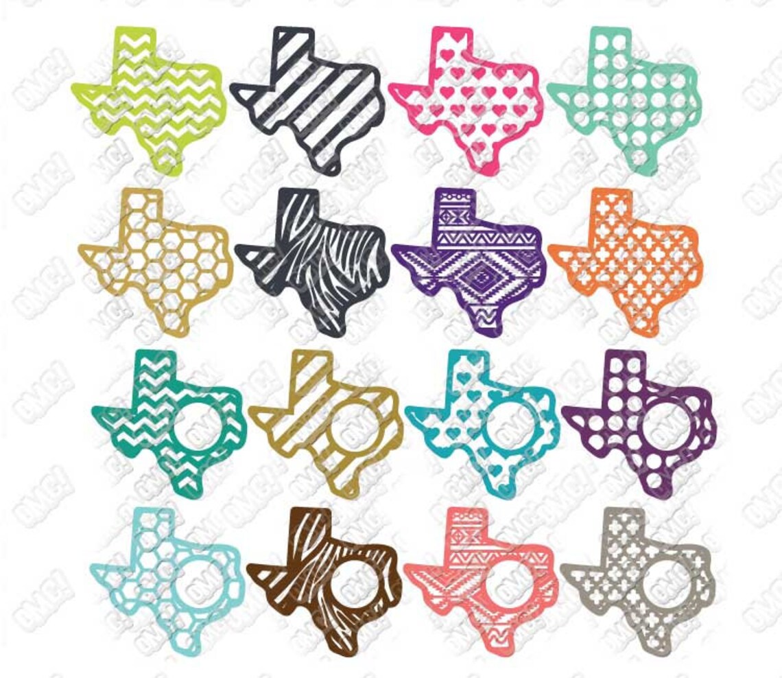 Texas SVG Bundle USA State Map Southern Svg Dxf Eps Jpeg Png | Etsy