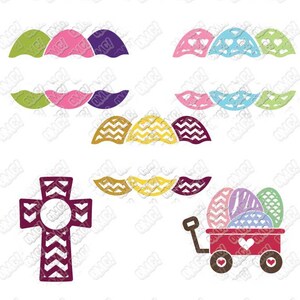Easter Bunny SVG Bundle #2 Egg Bunny Wagon Truck Svg Dxf Eps Jpeg Png ...