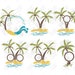 Palm Tree SVG Monogram Bundle Coconut Beach Summer Vacation Svg Dxf Eps ...