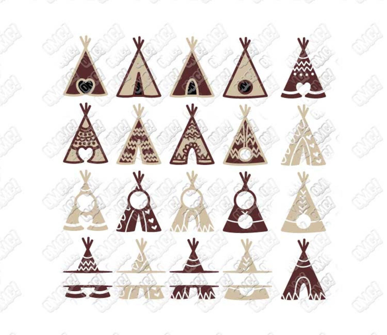 Teepee SVG Bundle Camping Adventure Tent Outdoor Svg Dxf Eps - Etsy Israel