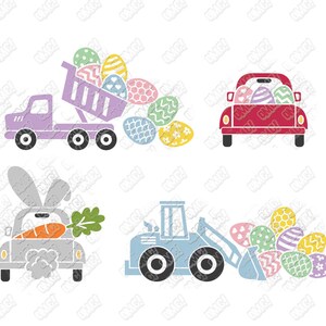 Easter Truck SVG Dump Truck Shirt Svg Dxf Eps Jpeg Png Format Layered ...