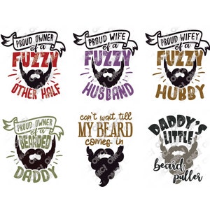 Beard SVG File Bundle Svg Dxf Eps Jpeg Png Format Layered Cutting Files ...
