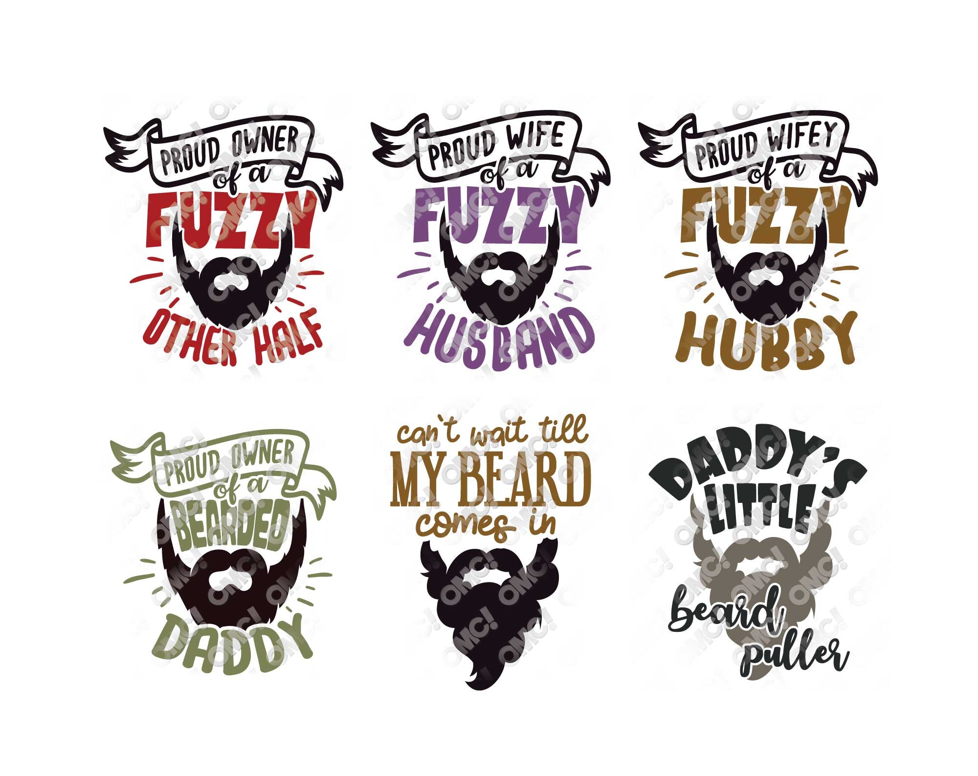 Beard SVG File Bundle svg dxf eps jpeg png format layered | Etsy