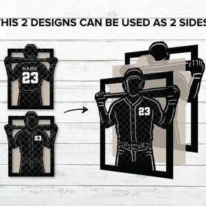 Baseball Signage SVG Personalized Laser Cut Template Cut Files - Etsy