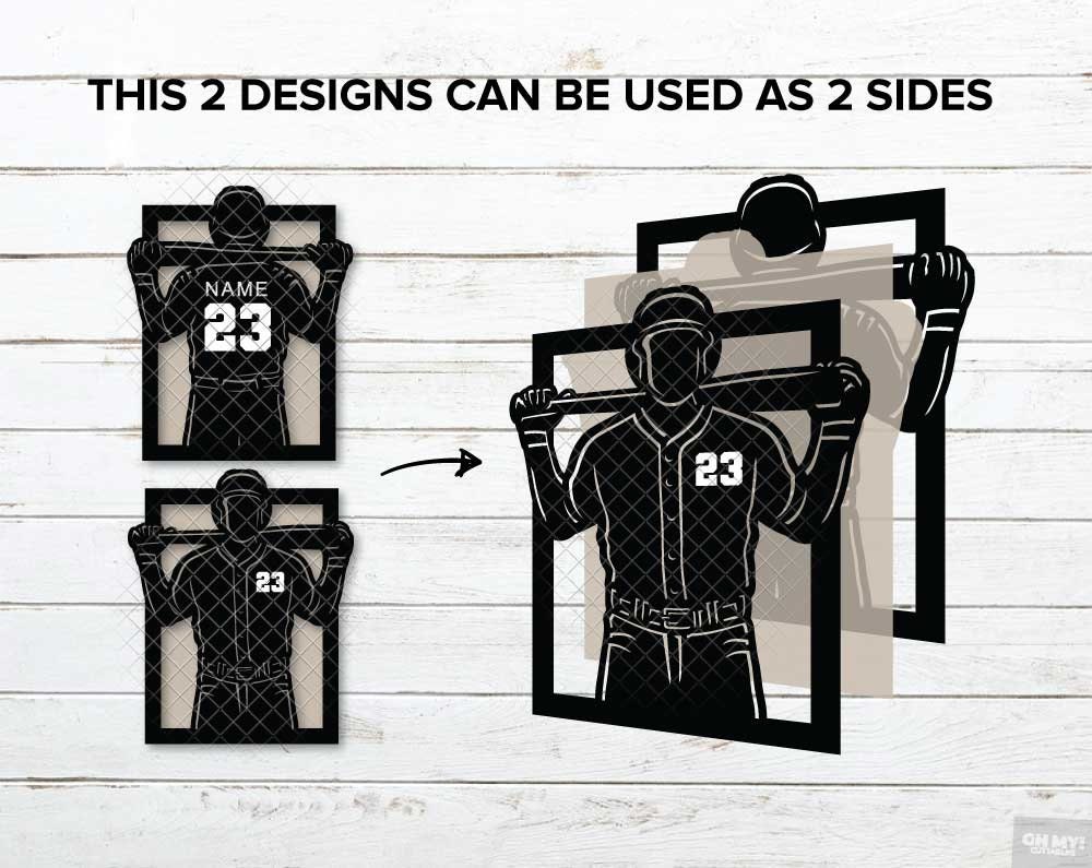 Baseball Signage SVG Personalized Laser Cut Template Cut Files - Etsy