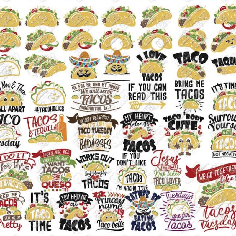 Taco Svg File - Etsy