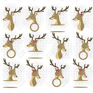 Reindeer SVG Bundle Antlers Moose Head Santa Christmas Svg Dxf Eps Jpeg ...