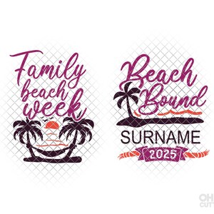 Family Beach Vacation SVG Beach Bound Svg Dxf Eps Jpeg Png Format ...