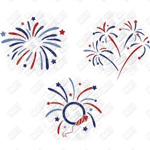 Fireworks SVG Firecracker Monogram Frame Svg Dxf Eps Jpeg Png Format ...