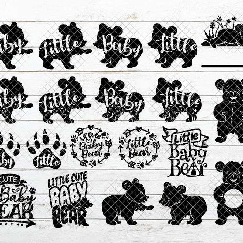 Bear Cub Svg - Etsy