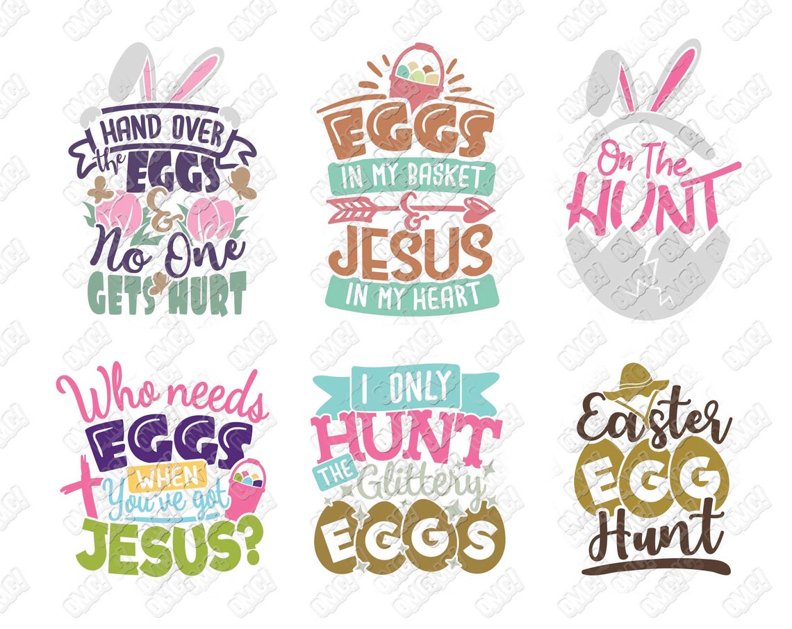 Easter Egg SVG Monogram Quotes Svg Dxf Eps Jpeg Png Format - Etsy